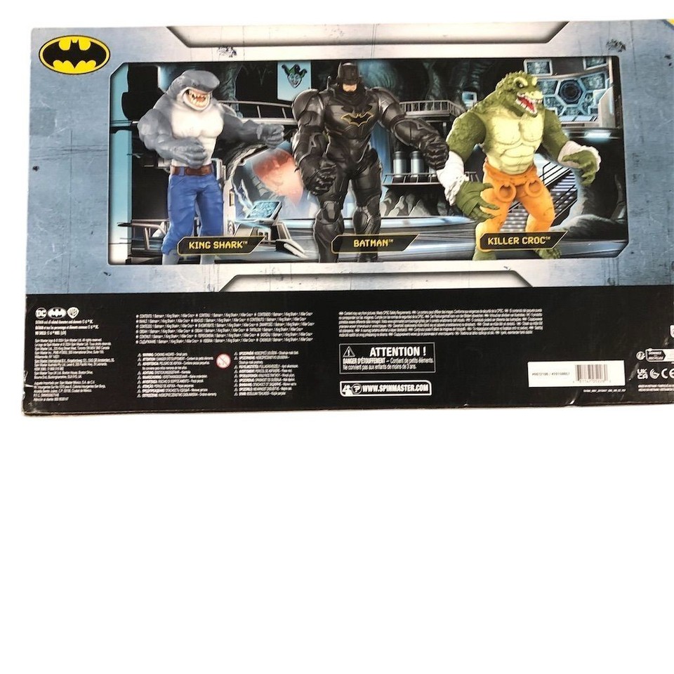 DC Comics Batman Action Figure Set - King Shark, Batman, Killer Croc | eBay