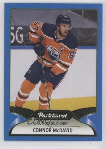2022-23 Upper Deck Fall Promotion Parkhurst Blue Border Connor McDavid ...