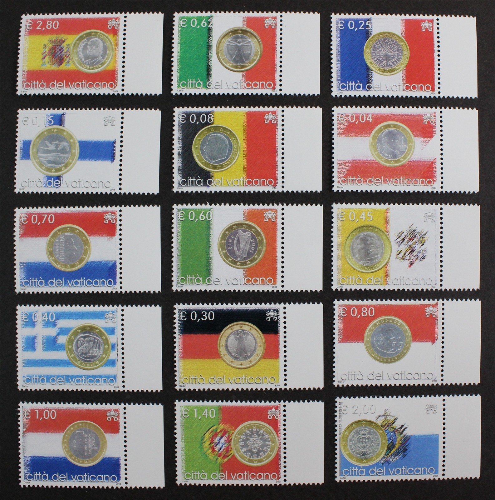 CKStamps: Vatican Stamps Collection Scott#1269-1283 Mint NH OG | eBay