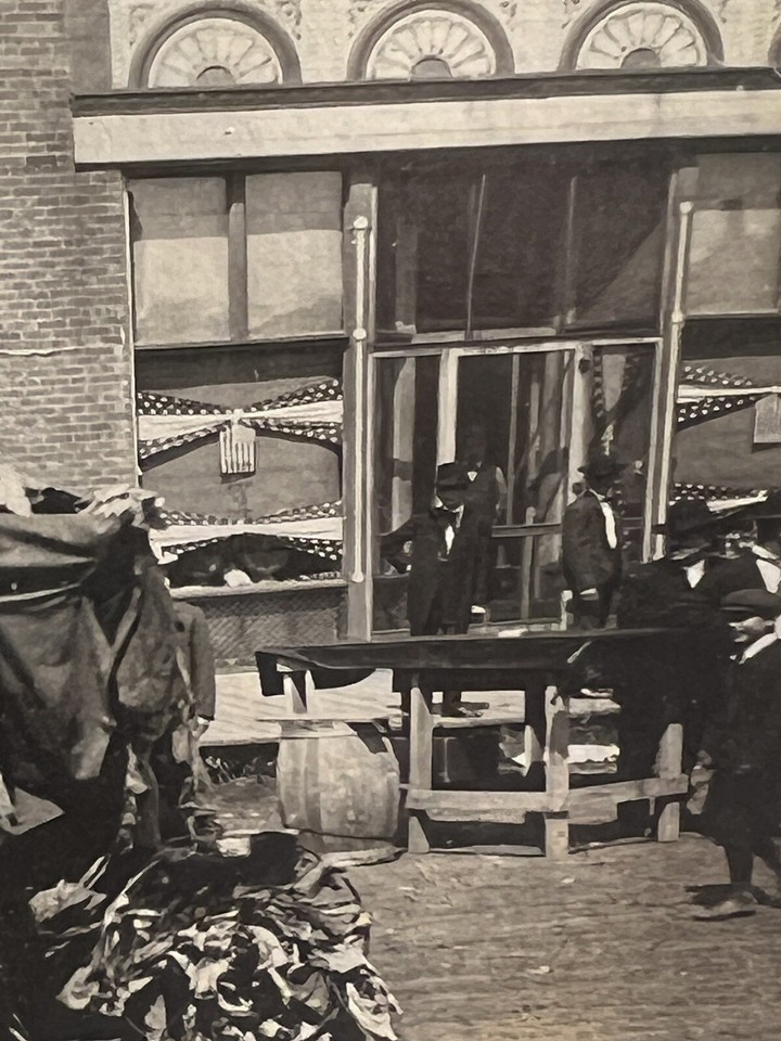 Antique Victorian Mounted Photo Rag Man Horse & Carriage 1890s | eBay