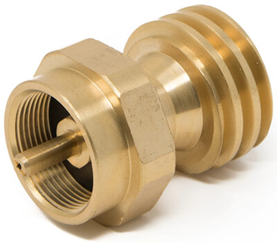 Propane Adapter 20 lb to 1 lb Converter BBQ Grill Conversion Brass ...