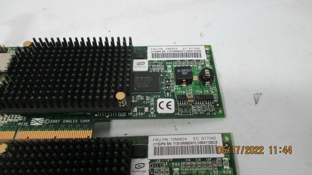 IBM Emulex 10N9824 Dual Port 8gb Fiber Fibre Channel PCIe Card 577d for ...