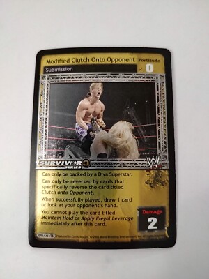 Modified Clutch Onto Opponent Foil x3 PLAYSET - SS3 - WWE Raw Deal CCG ...