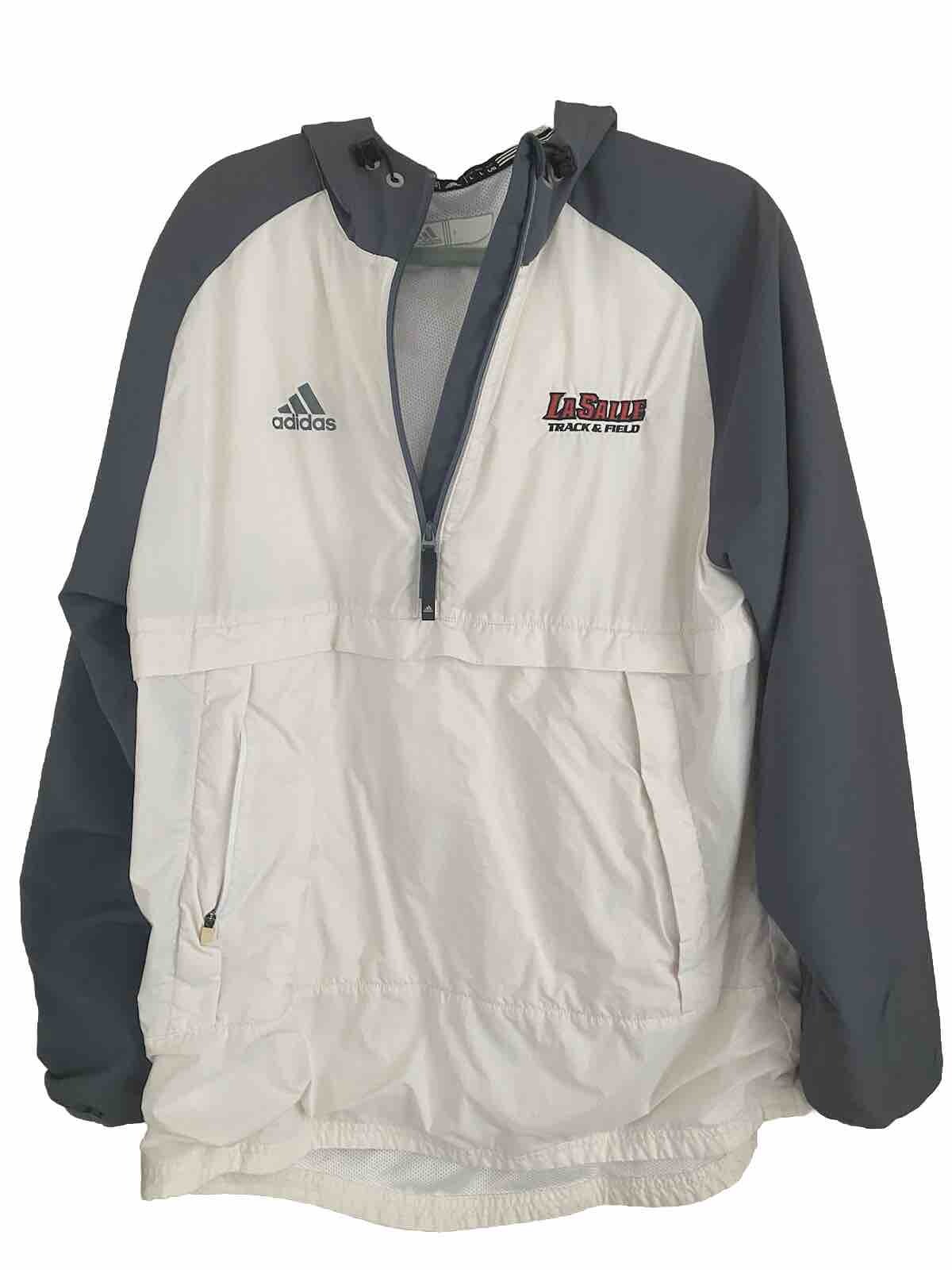 Adidas Lasalle Track and Field Jacket Mens Large 1/4 … - Gem