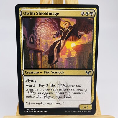 MTG Owlin Shieldmage Strixhaven: School of Mages 210/275 Regular Common ...