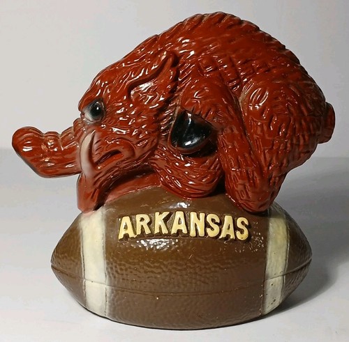 HEAVY 1960s OLD VINTAGE ARKANSAS RAZORBACKS STATUE ARKANSAS RAZORBACKS ...