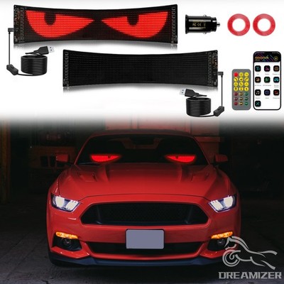 For Ford Mustang Demon Eyes Light Strips Car Windshield Dynamic LED ...