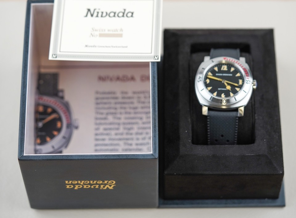 Nivada Grenchen Pacman Depthmaster 42mm 14200A01 Men's Steel Automatic ...
