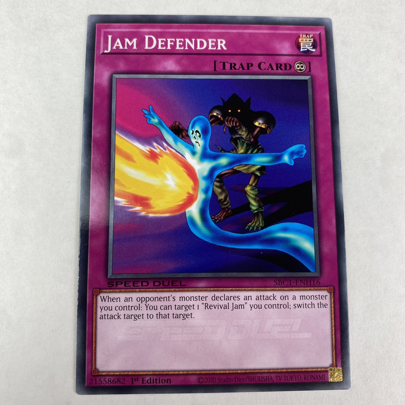 Yugioh Jam Defender SBC1-ENH16 Speed Duel Streets of Battle City 1st ...