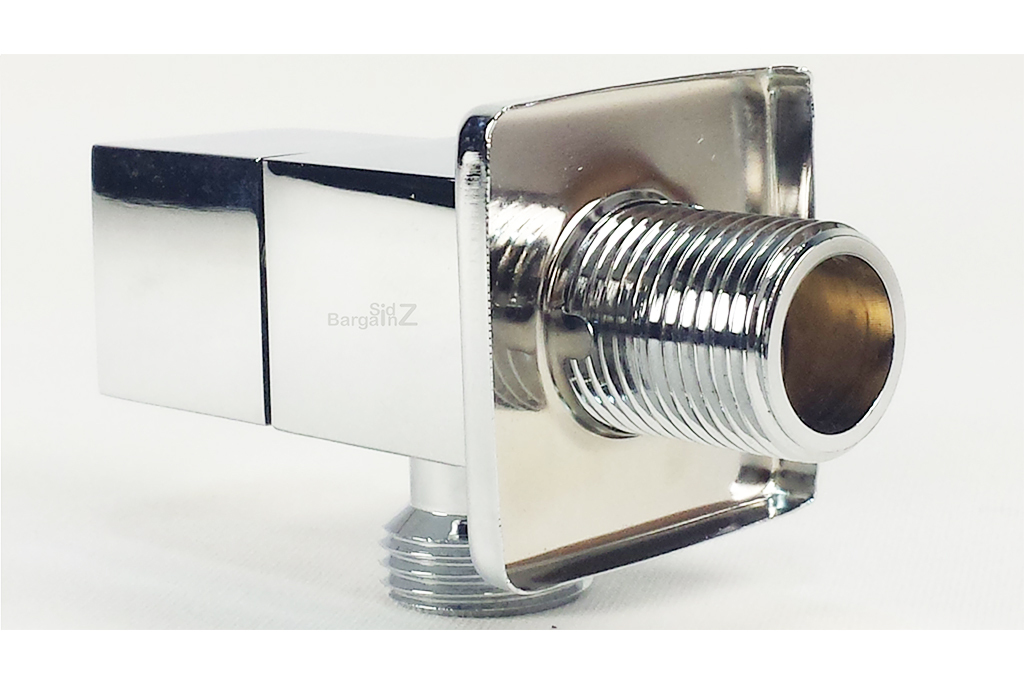 Square Cube Isolation Valve BRASS CHROME For Isolating Douche Shower ...