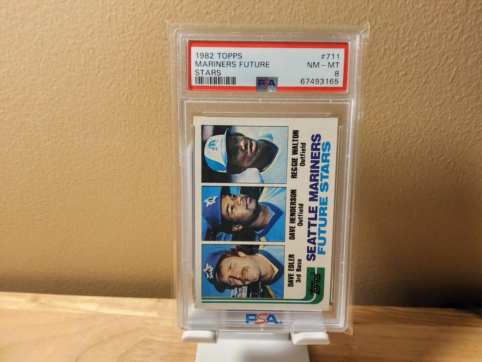 1982 Topps - Future Stars #711 Dave Henderson, Reggie Walton, Dave ...