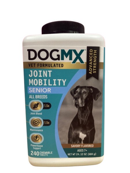 DogMX Senior Joint Mobility Supplement - Savory Flavored (240 Chewable ...