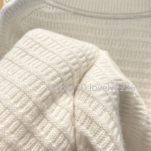 LP Women's Autumn/Winter New Cashmere Crew Neck Hooked Casual Warm ...