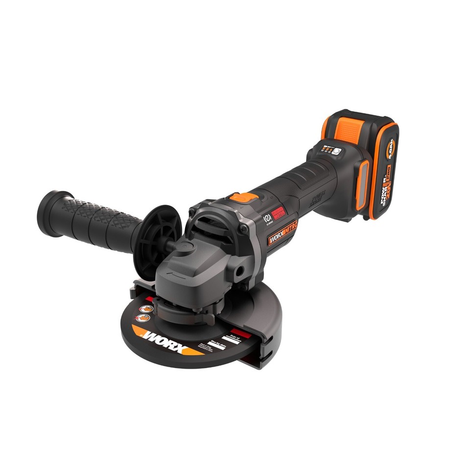 WORX Powershare Cordless Angle Grinder 20V 125mm Brushless x1 4.0Ah ...