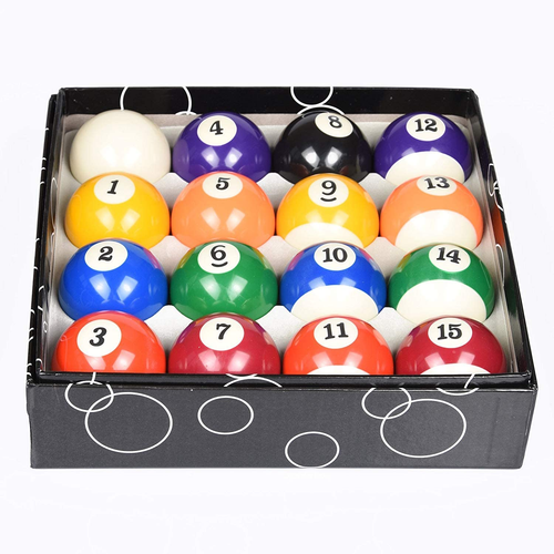 2-1/4" Billiard Pool Balls Pool Balls Set Standard Size Full 16 Balls ...