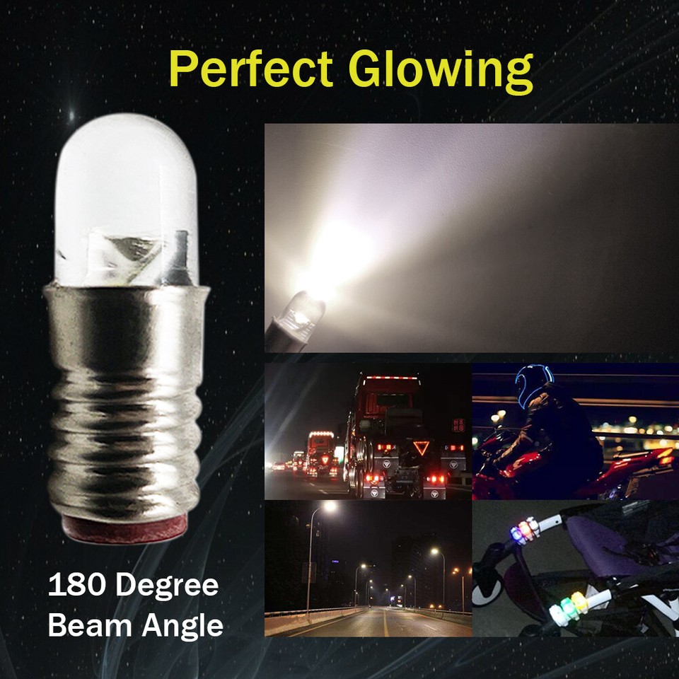 E5 Screw Mini LED Model Railway Light Toy Bulb White Warm White DC 3V ...