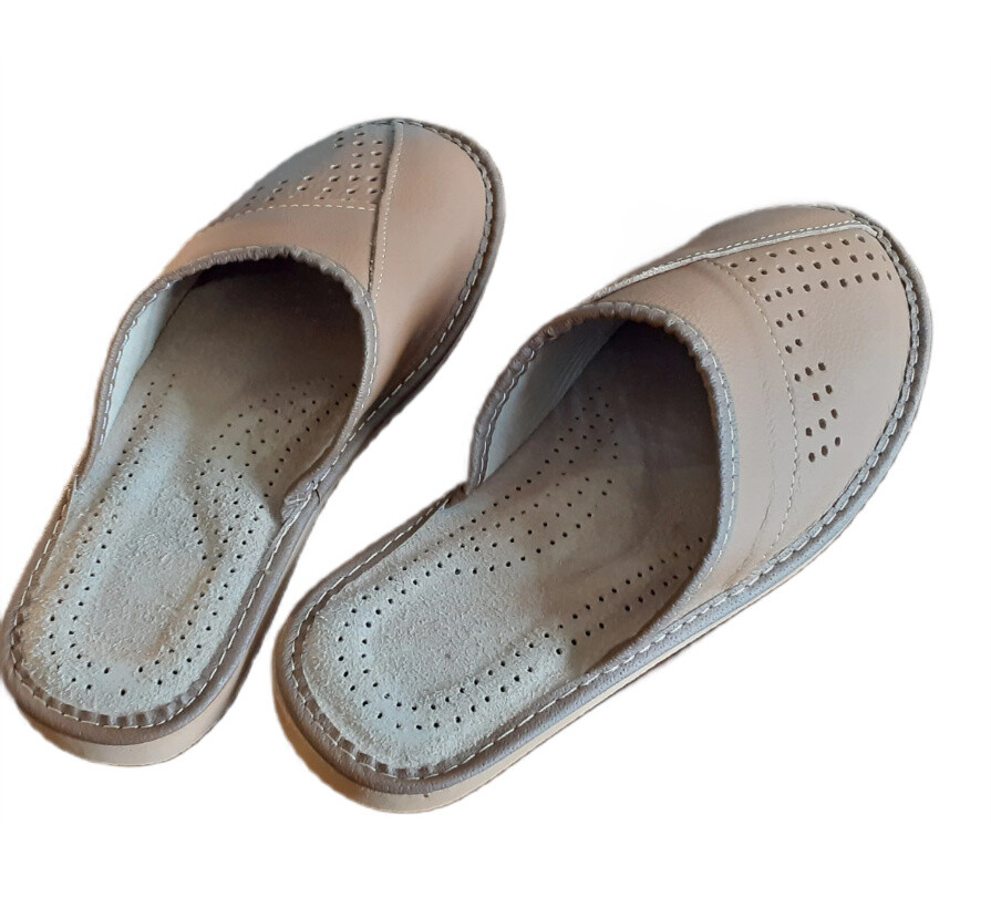 Men slippers genuine leather Mountain style FOLK Hand Made Europe Mule ...