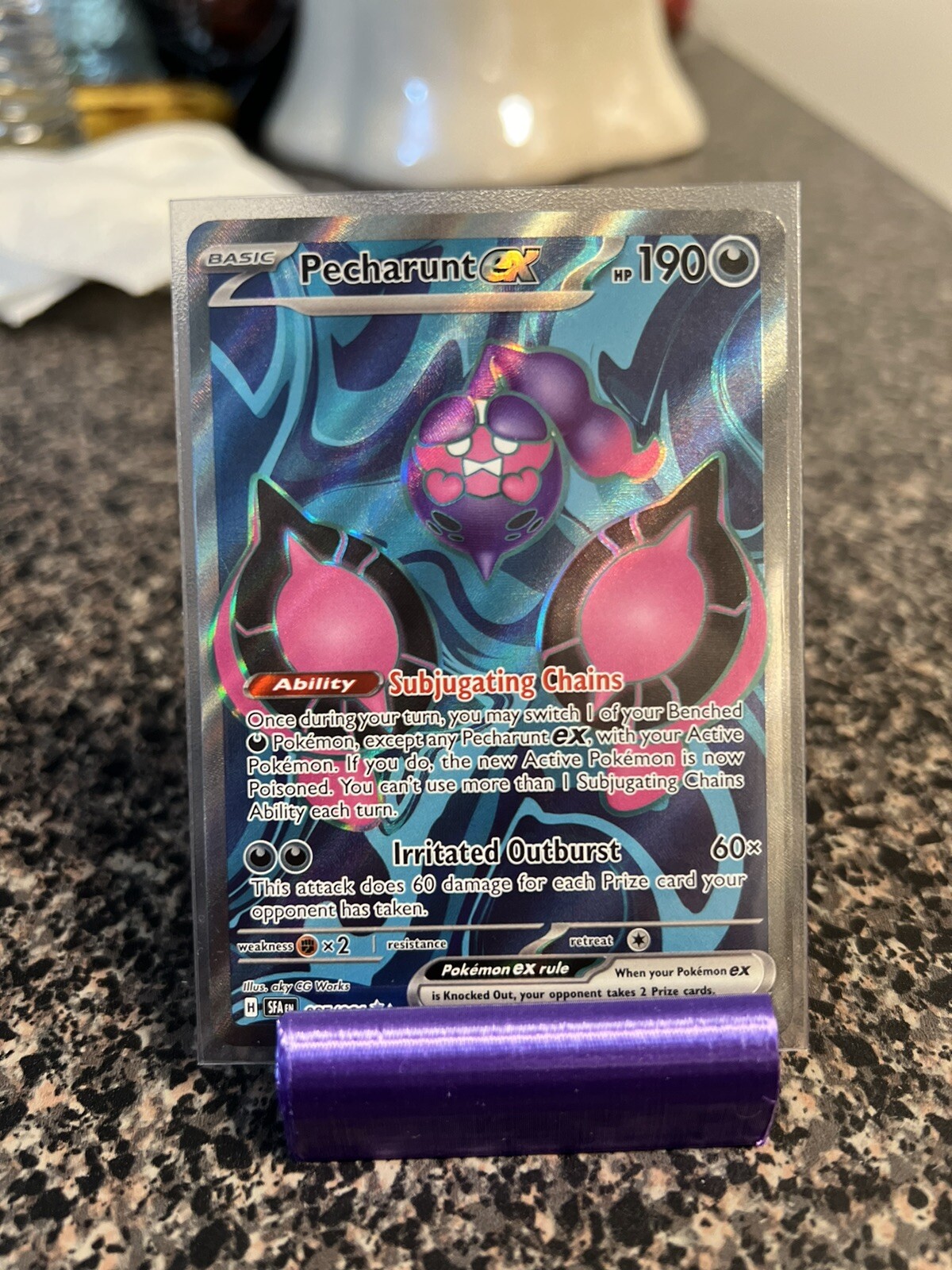 Pokémon Cards Pecharunt EX 085/064 Full Art Secret Rare Shrouded Fable ...