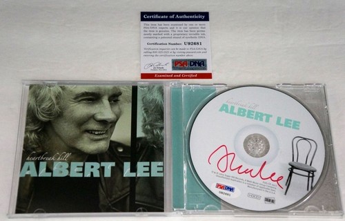 ALBERT LEE Beautifully Signed HEARTBREAK HILL Complete CD PSA/DNA COA ...