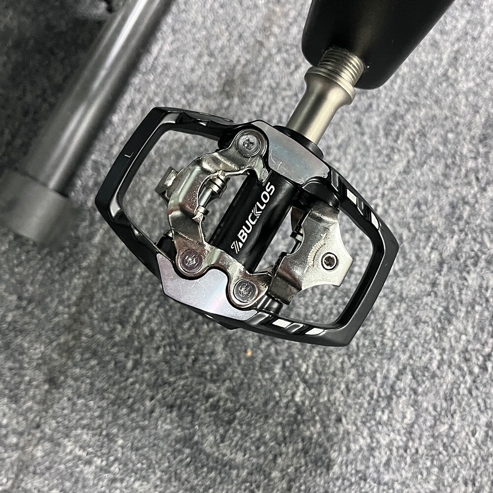 BUCKLOS Race SPD Clipless Pedals MTB Mountain Bike Clip in Dual Sided Pedals XC | eBay