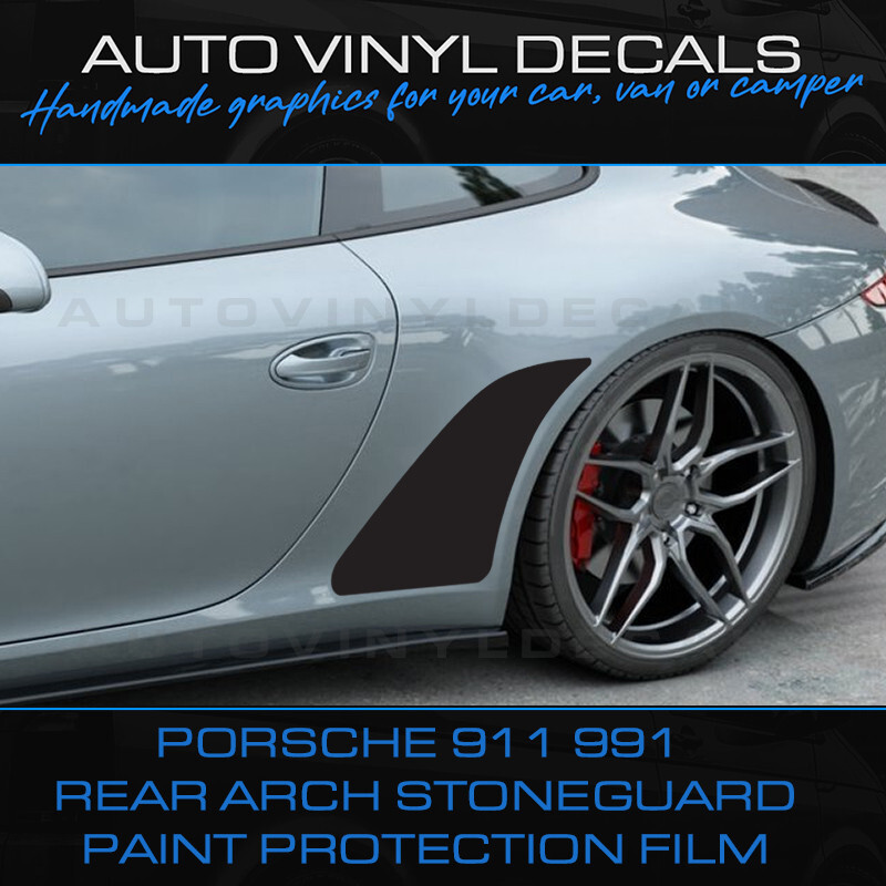 Fits:- Porsche 911 991 PPF Stone Guard Paint Protection Rear Arch ...