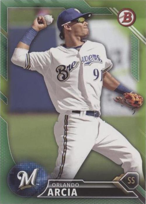 2016 Bowman - Prospects Orlando Arcia #BP2 Green /99 (RC) for sale ...