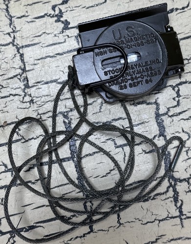 Vintage US Military Army Sept 25 1984 Metal Magnetic Compass Sandy 183 ...