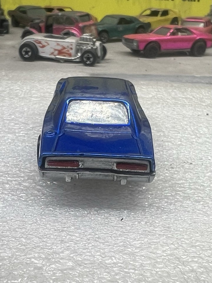 Hot Wheels Redlines *RESTORED* Custom Dodge Charger Spectraflame Blue w ...