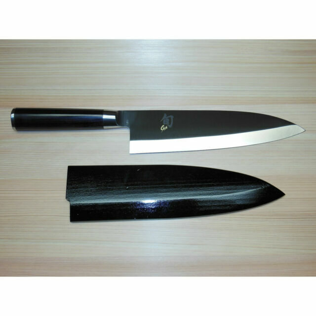Shun Pro 8 1/4" Deba Knife VG0210D Sushi Sashimi Kai Vg10 Saya Original ...