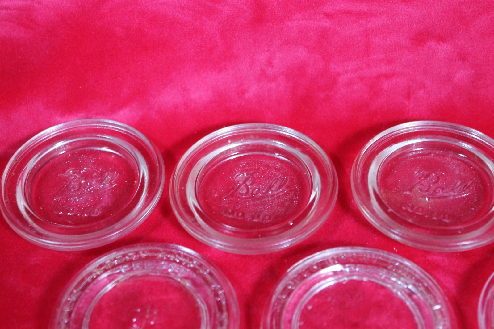 Lot Of 10 Glass Canning Jar Lids PRESTO-BALL-ATLAS-Patented September ...