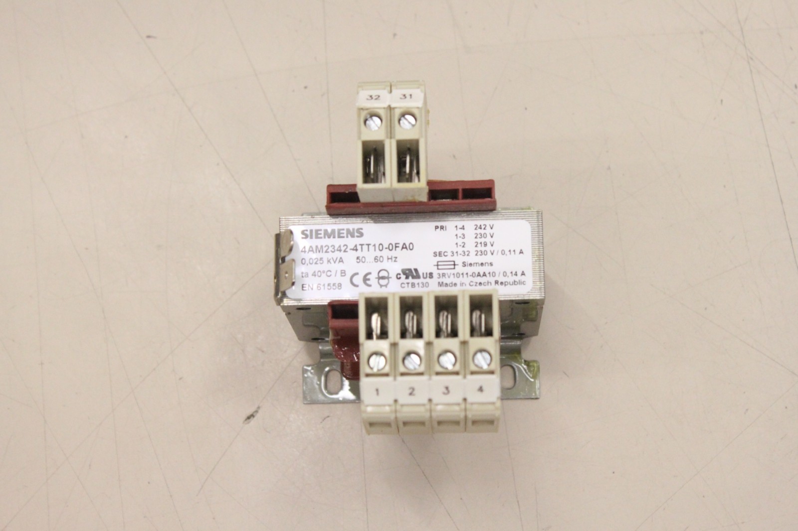 Siemens Trafo 1-Ph. 4AM2342-4TT10-0FB0 IP00 Einphasen ...