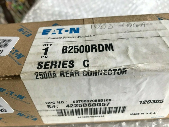 Eaton NSB B2500RDM MCCB Accy Line and Load Terminals 2500A R Frame for ...
