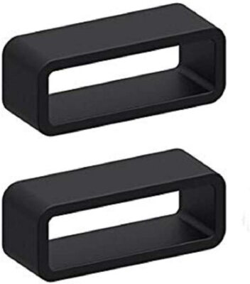 2-Pack Silicone Watch Strap Band Hoop Loop Retainer Buckle Holder Ring ...