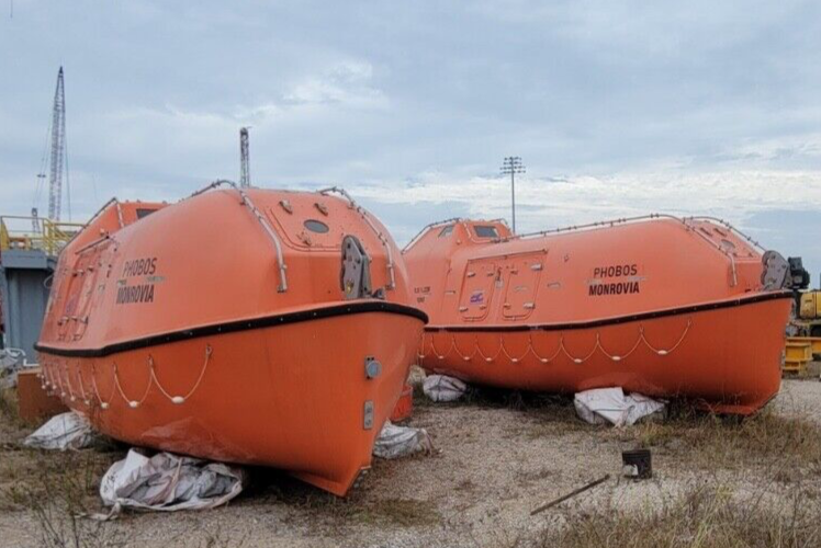 Norsafe Lifeboat 75 Person Off Oil Rig Type JYN85F Diesel Powered 2008 ...