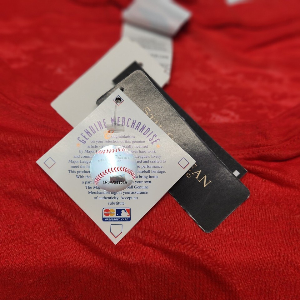 Texas Rangers Genuine Merchandise MLB Red Team Burnout T-shirt Women's ...