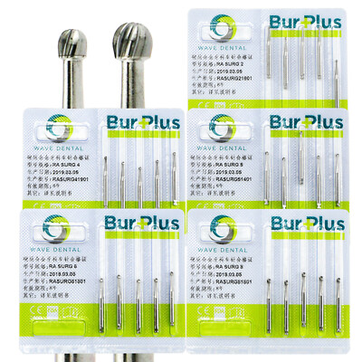Dental Low Speed Latch Round Bur Drill Oral Surgery Carbide RA SURG 2 4 ...