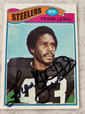 Frank Lewis signed PITTSBURGH STEELERS card 1977 Topps | eBay