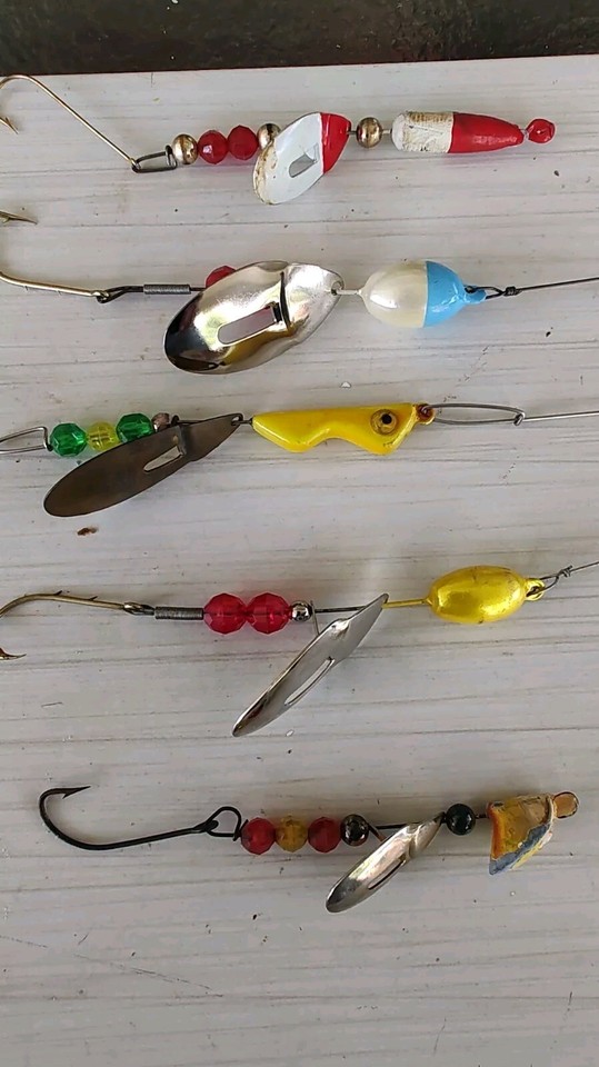 #665 Vintage Weight Forward Spinners,Unusual June Bug Blades (Lot of 10 ...