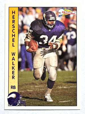 HERSCHEL WALKER Minnesota Vikings 1992 Pacific Football Card #187 | eBay