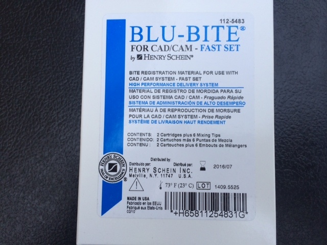 DENTAL Blu-Bite HP For CAD/Cam Fast Set 2x50ml Bite Registration ...