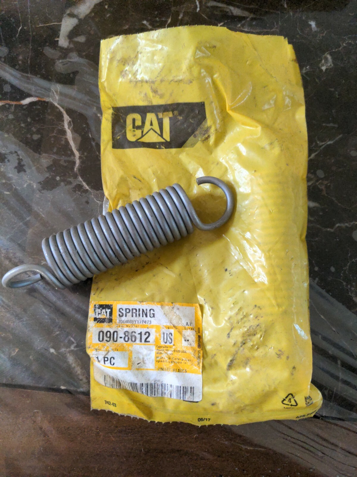 Caterpillar Oem Spring 090-8612. Cat Factory Spring 0908612. for sale ...