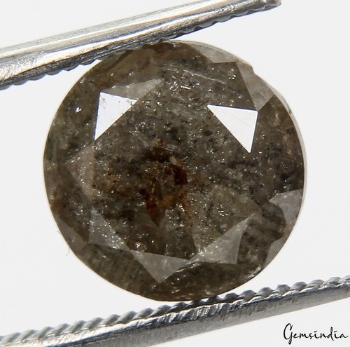 3.22 CT 100% Natural Loose Salt And Pepper Diamond, Round Brilliant Cut ...
