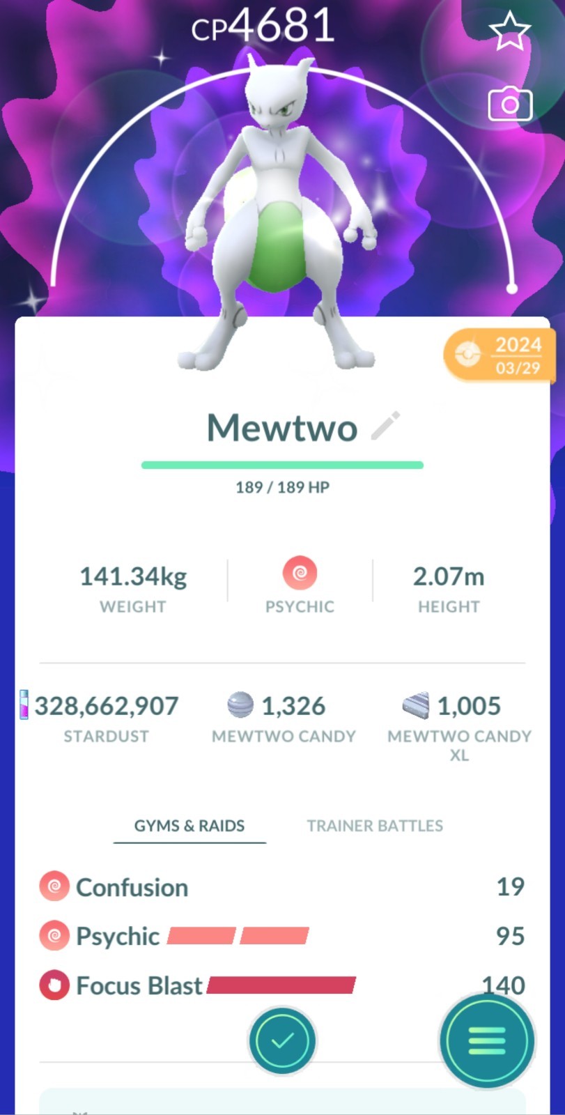 Pokémon Go Shiny Mewtwo Level 50 3 Moves - Instant Trade | eBay