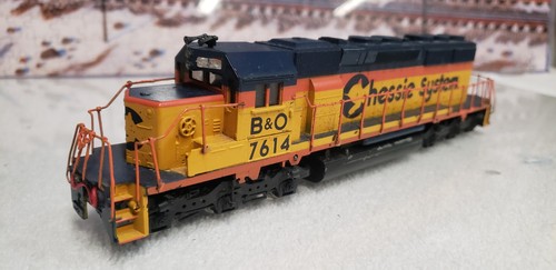 HO SCALE ATHEARN SD40-2 B&O CHESSIE SYSTEM #7614 DIESEL LOCOMOTIVE🔥🔥🔥🔥🔥 ...