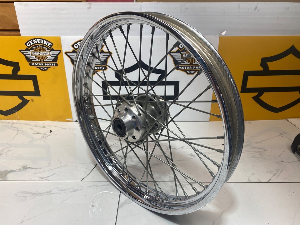 OEM 21X2.15 Front Wheel Harley 00-06 Softail Dyna Wide Glide 40 Spoke ...