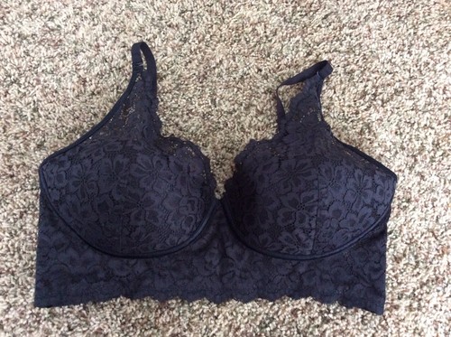 Maidenform Bra 40D Pure Comfort Lace Wireless Black EUC | eBay