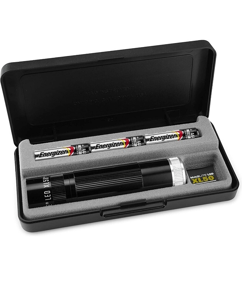 MagLite LED 3-Cell AAA Flashlight Tactical Pack, Black Model XL50-S3017 ...