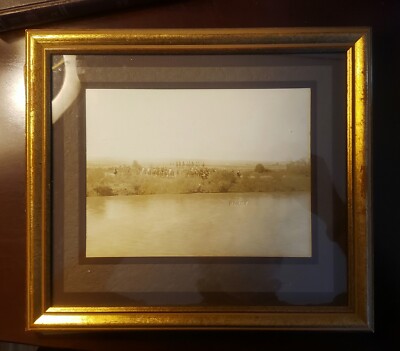 Custer Battle Photograph, General Reno Crossing The Little Big Horn ...