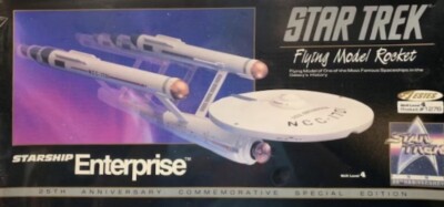 Star Trek Starship Enterprise NCC-1701 Flying Model Rocket Kit Estes ...