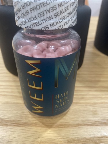 New WEEM - Hair, Skin & Nails, Gluten Free, Vegan, Cruelty-free 60 ct Gummies | eBay